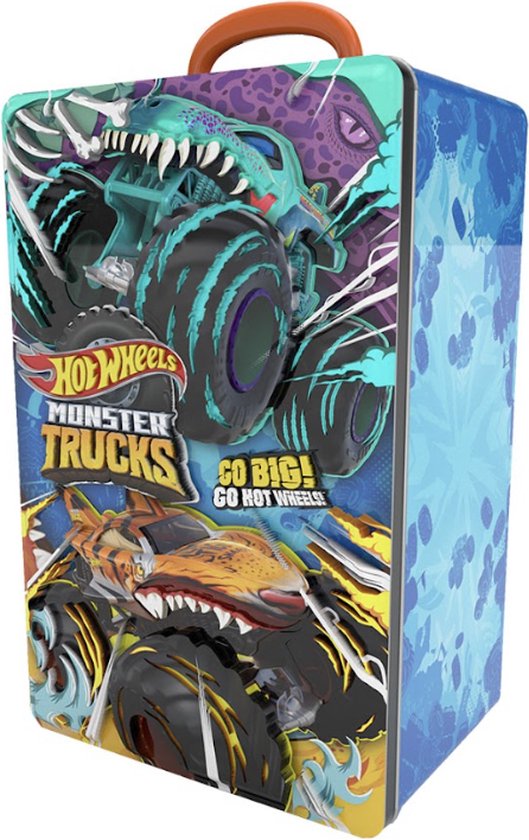 Hot Wheels Metal 6-Monster Truck Storage case | bol