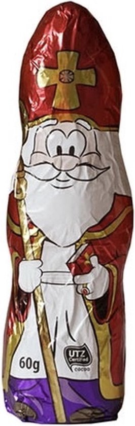 Chocolade sint figuren - 5 x 60 gram - Sinterklaas - Sinterklaas Cadeau ...