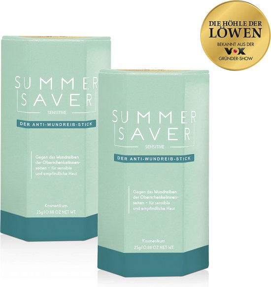 SUMMERSAVER Anti Wond Wrijfstok gevoelig - Set van 2 (25g elk) | bol