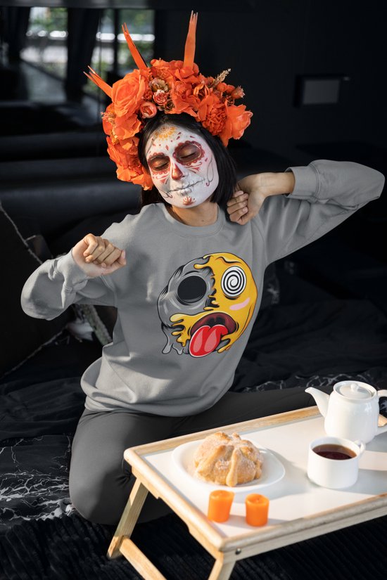 Feel Free - Halloween Sweater - Smiley: Gezicht met spiraalvormige ogen ...