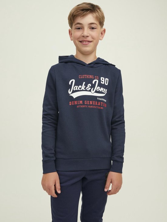 JACK&JONES JUNIOR JJELOGO SWEAT HOOD 2 COL 22/23 NOOS JNR Jongens Trui ...