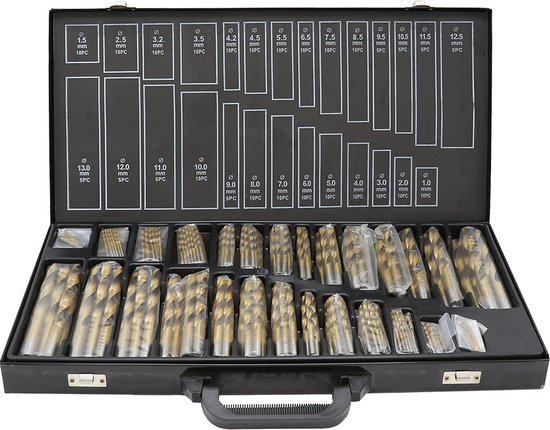 metaalboren set Metaalboren Twistboor 1- 13mm 230 stuks gerolde boren ...