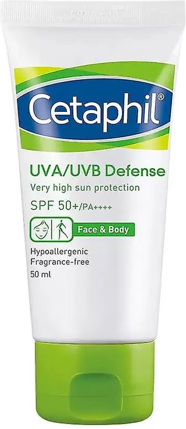 Cetaphil UVA/UVB Defense SPF 50+ Face & Body 50ml | bol