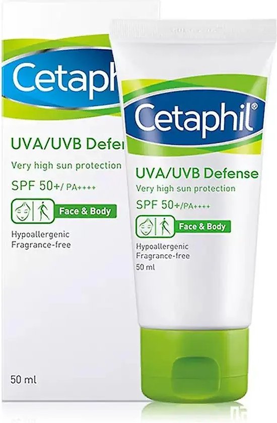 Cetaphil UVA/UVB Defense SPF 50+ Face & Body 50ml | bol