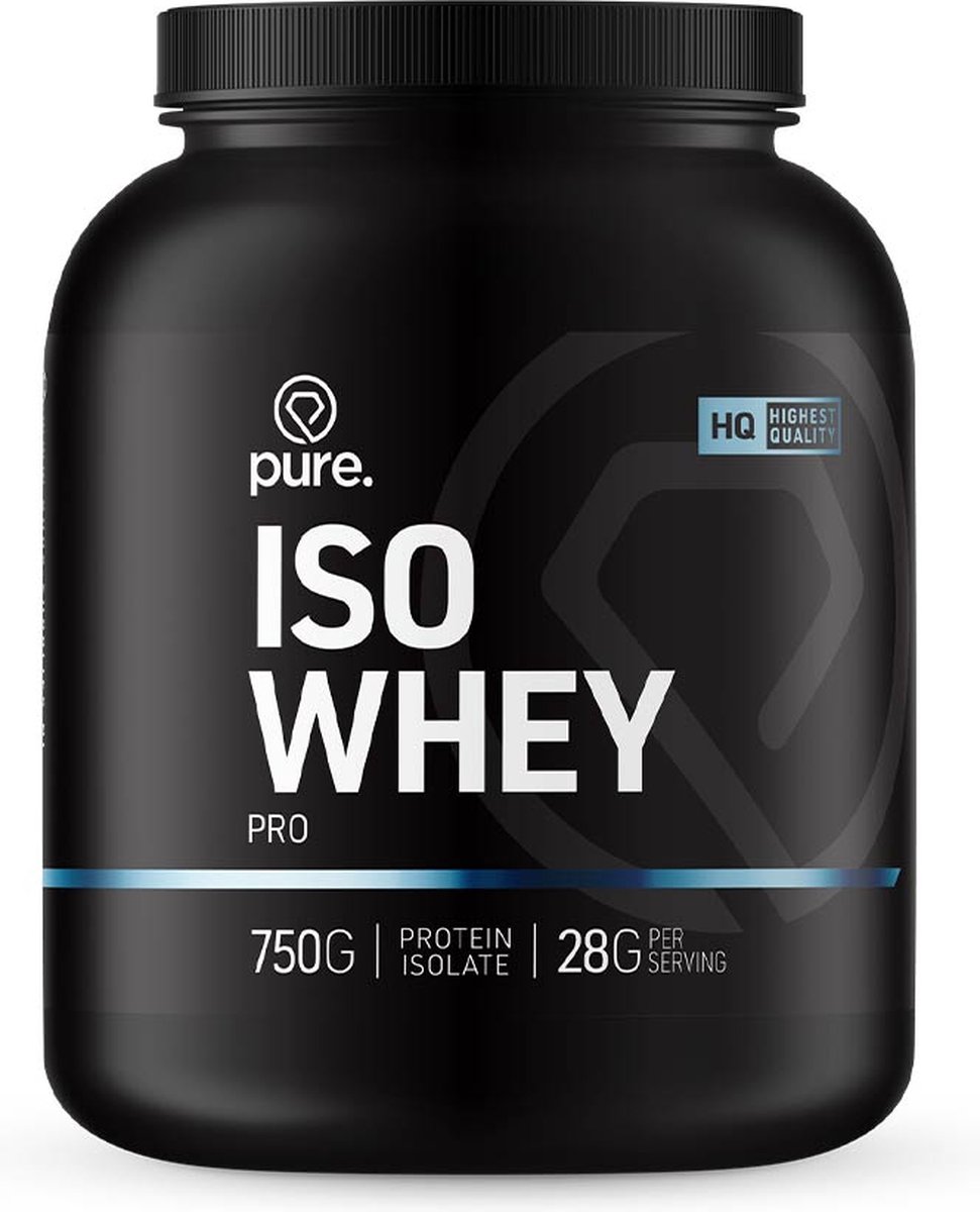 PURE Iso Whey Pro - vanille - 750gr - whey eiwit isolaat - eiwitshake ...