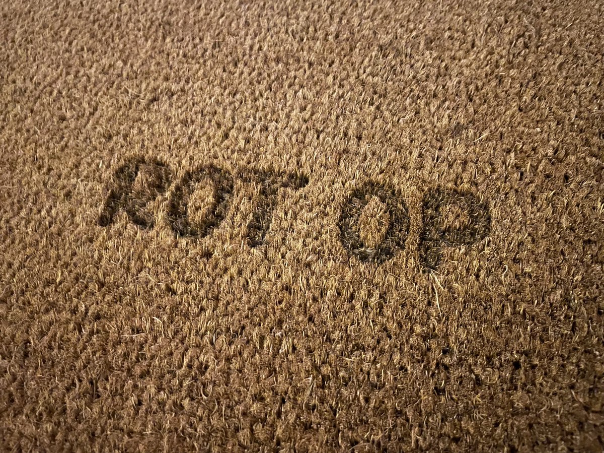 Deurmat - Deurmat met tekst - 60x40cm - Rot op - Deurmat buiten ...