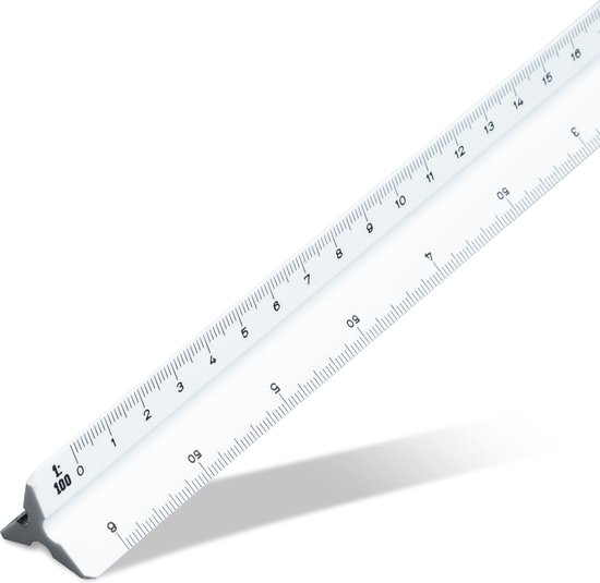 Aristo schaalstok G - lengte 30 cm - 1:15 :20 :25 :33 1/3 :50 :100 ...