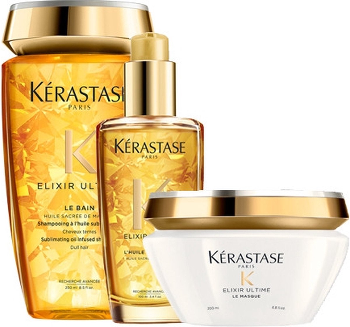 Kerastase Elixir Ultime set 550 ml - Alle Haartypes | bol