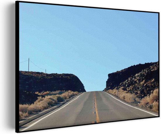 Akoestisch Schilderij Eindeloze weg Rechthoek Horizontaal Pro L (100 x ...