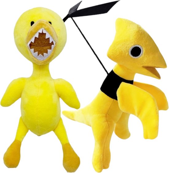 Klikkopers® - Rainbow Friends Knuffels - Set van 2 - Yellow Duck ...