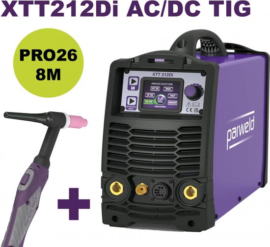 Parweld XTT212Di Tig Elektrode ACDC LCD Digitaal Lasapparaat Lasmachine Laspost | bol