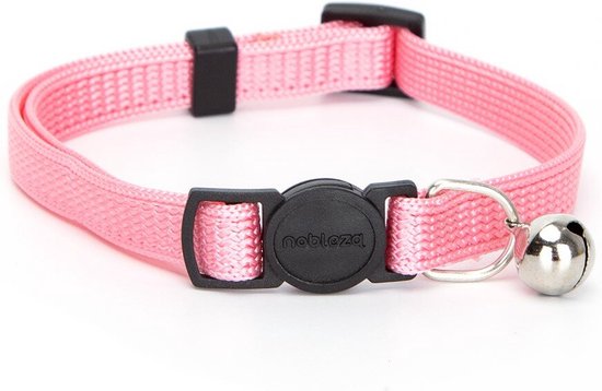 Nobleza Collier pour chat uni avec clochette - Colliers pour chats ...