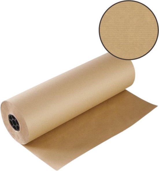 Rol Bruin Kraft Papier - Verpakpapier - Inpakpapier - 50 cm x 300 meter - 50 grams -... | bol