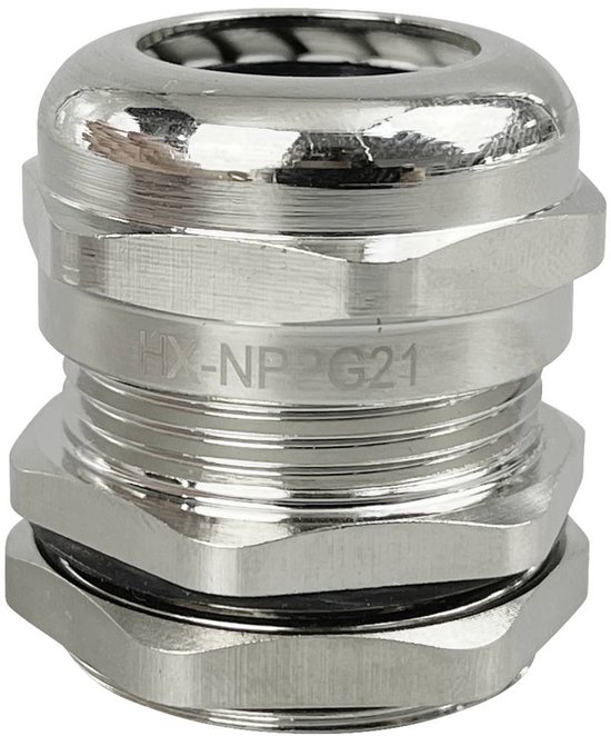 TRU COMPONENTS TC-10302888 Wartel PG21 Messing (vernikkeld) Metaal 1 ...