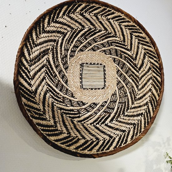 Geweven Muur Mand | 45cm | Afrikaanse Muur Decoratie | Natuurlijke Boho ...