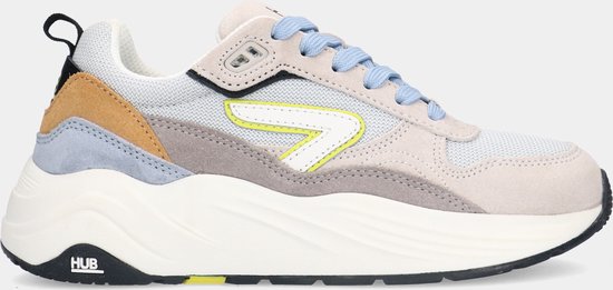 HUB Glide S43 Ice/Off White/Bitter Lemon dames sneakers | bol.