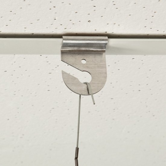 Systeem plafond ophang clips - 50x - aluminium - winkel/etalage ...