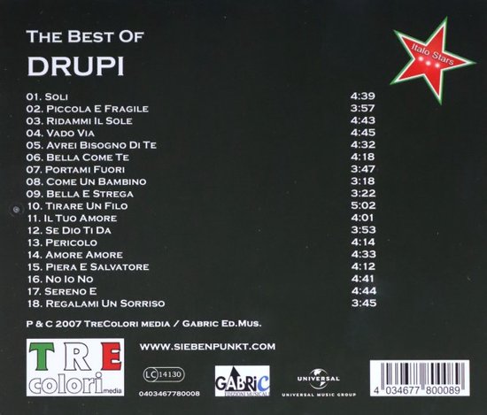 Drupi: The Best Of Drupi [CD], Drupi | Muziek | bol