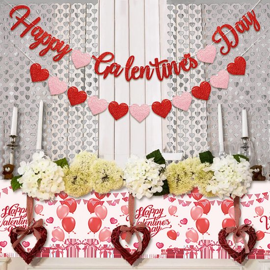 Hartjes Valentijn Decoratie Valentijn Versiering Hangdecoratie Hart ...