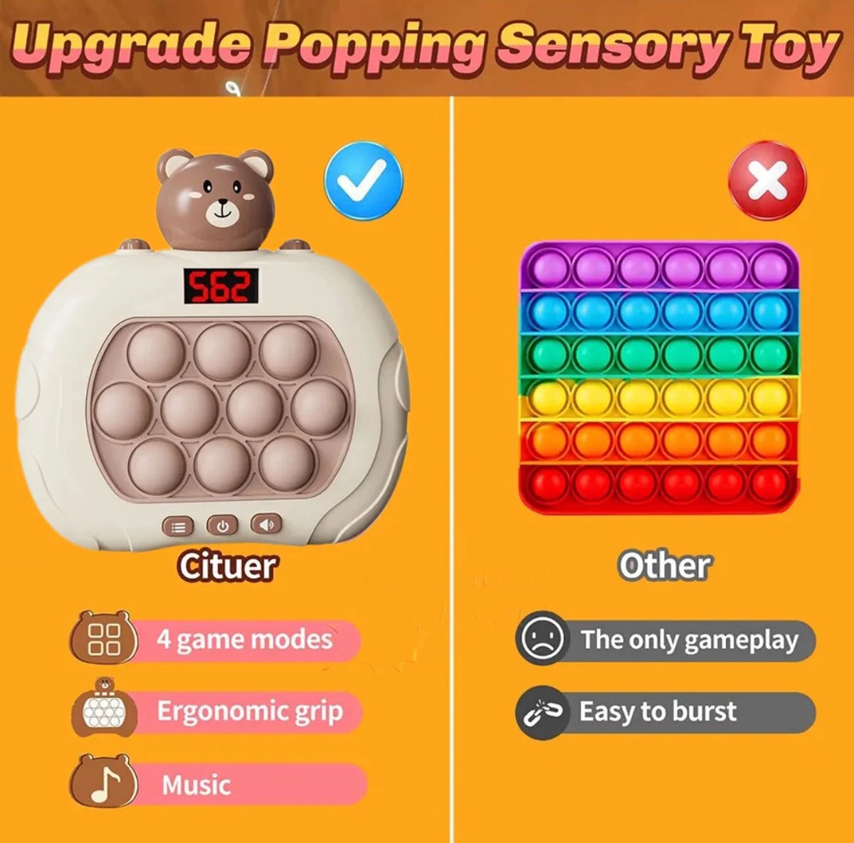 Pop It - Fidget Toy - Pop It Spel - Dino - Dinosaurus - Anti Stress | bol