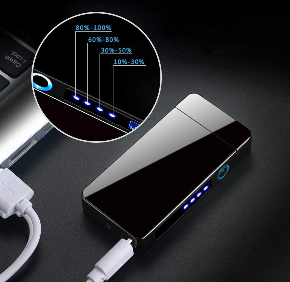 Elektronische USB-aansteker - Lichtboog - Touchscreen - Elektrische ...