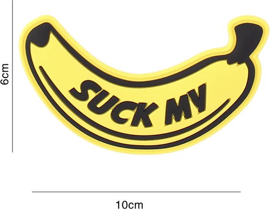 Embleem 3D PVC Suck my | bol