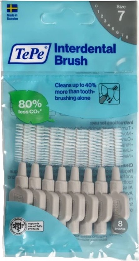 TePe TePe Interdentale ragers origineel grijs 1,3mm - 8st | bol