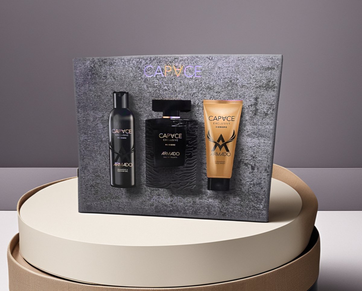 Capace Armado Exclusive Hombre - Giftset - Shampoo, Facewash & Parfum ...