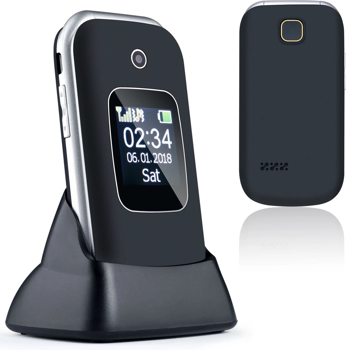 PEAM Senioren Telefoon 4G - Senioren Mobiele Telefoon 4G - Noodknop - 4G - Senioren... | bol