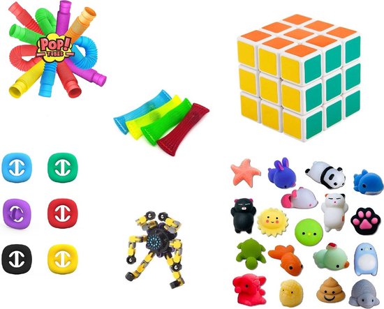 fidget toys friemel pakket 10 stuks - Fidget toy sensory 10 pcs package ...