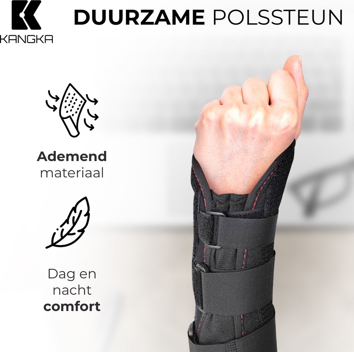 KANGKA Polsbrace – Polsbandage Links en Rechts te Gebruiken - Duim ...