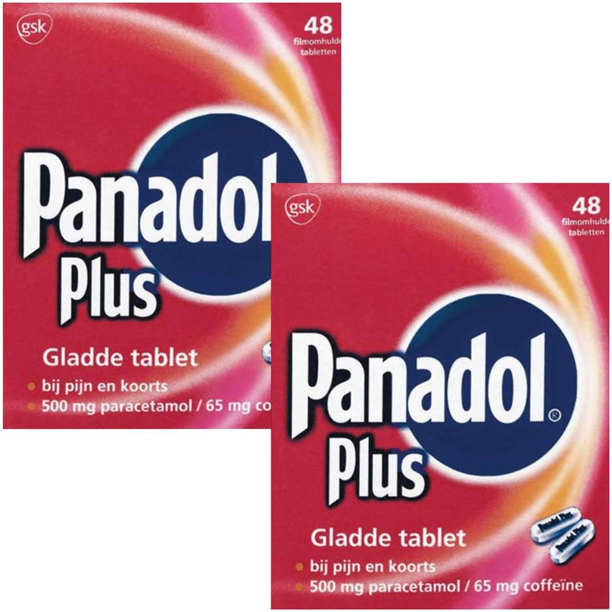 Panadol Plus Gladde Tablet 500mg - 2 x 48 tabletten | bol