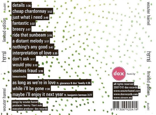 Hamel - Limited Edition, Wouter Hamel | CD (album) | Muziek | bol