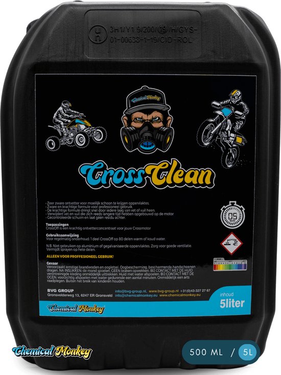 Chemical Monkey Cross clean - 5L - Geconcentreerde motorcross reiniger ...