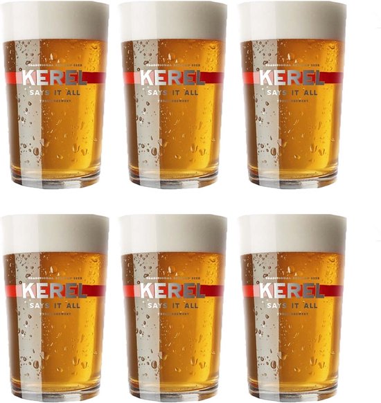 KEREL Bierglas 25cl - Set van 6 Stuks - Ideaal voor IPA en Diverse Bierstijlen -... | bol