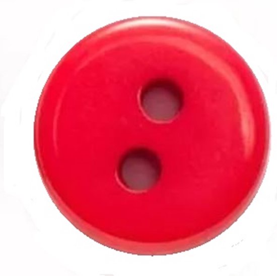 Kunststof knopen - Ronde knoop - Groen en Rood - 9mm - 20 stuks | bol