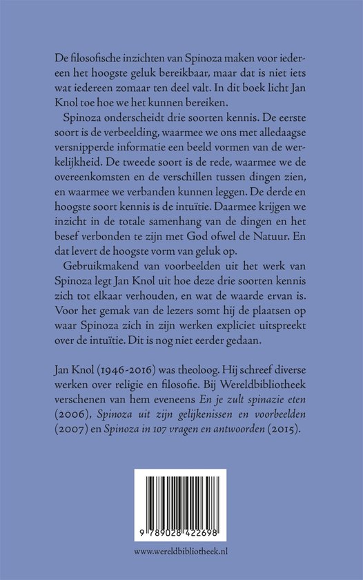 Spinoza's intuitie, Jan Knol | 9789028422698 | Boeken | bol