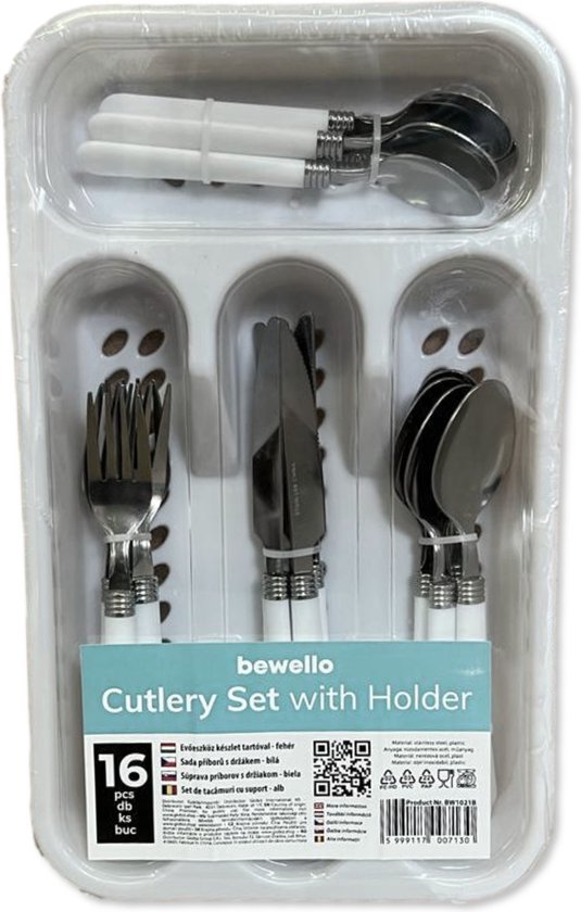 Bestekset - 4 Persoons Bestek - (16-delig) - Besteksets - Incl ...