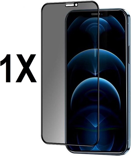 Screenz® - PRIVACY Screenprotector geschikt voor iPhone 12 Mini ...