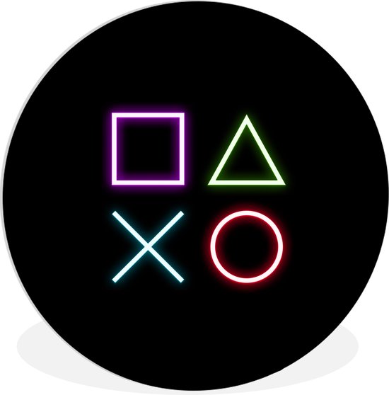 WallCircle - Wandcirkel gaming 140x140 cm - Muurcirkel schilderij ...