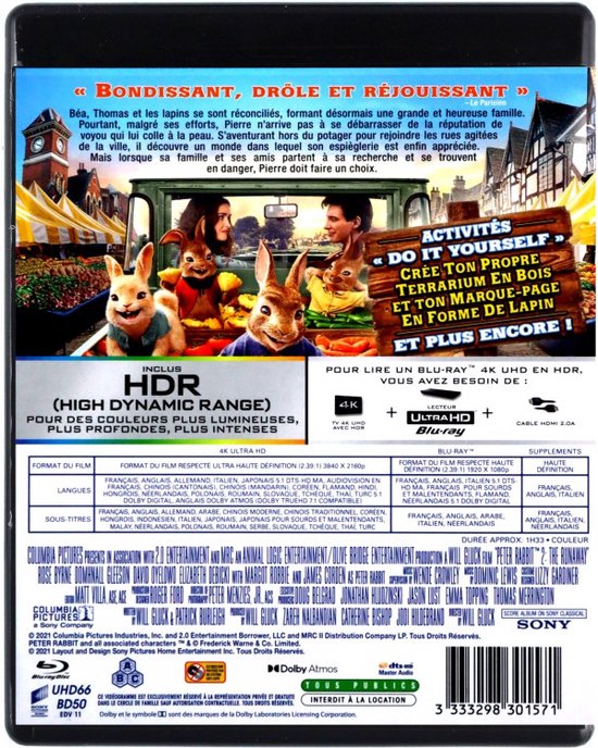 Peter Rabbit 2: The Runaway [Blu-Ray 4K], Domhnall Gleeson | Dvd's | bol
