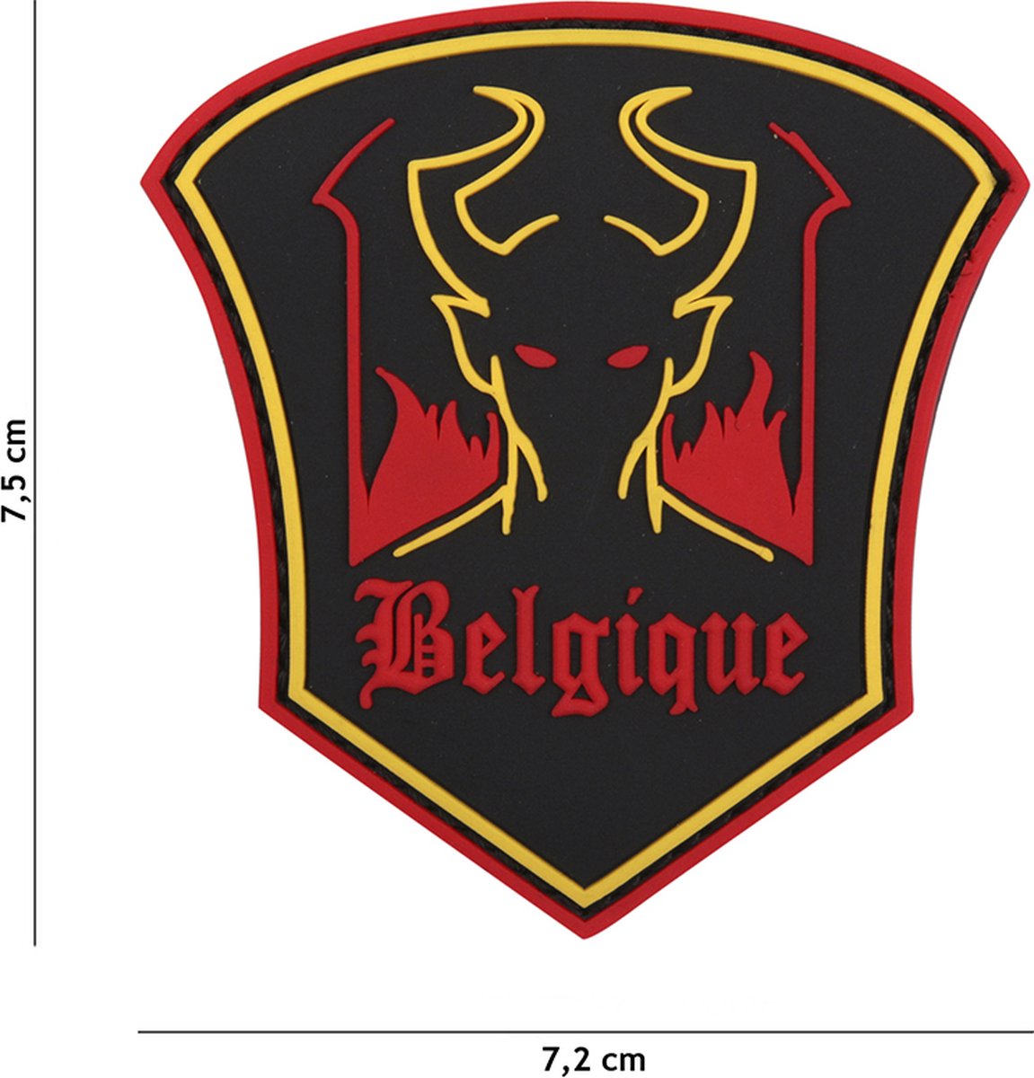 101 Inc Embleem 3D Pvc Belgische Duivel Zwart 20072 | bol