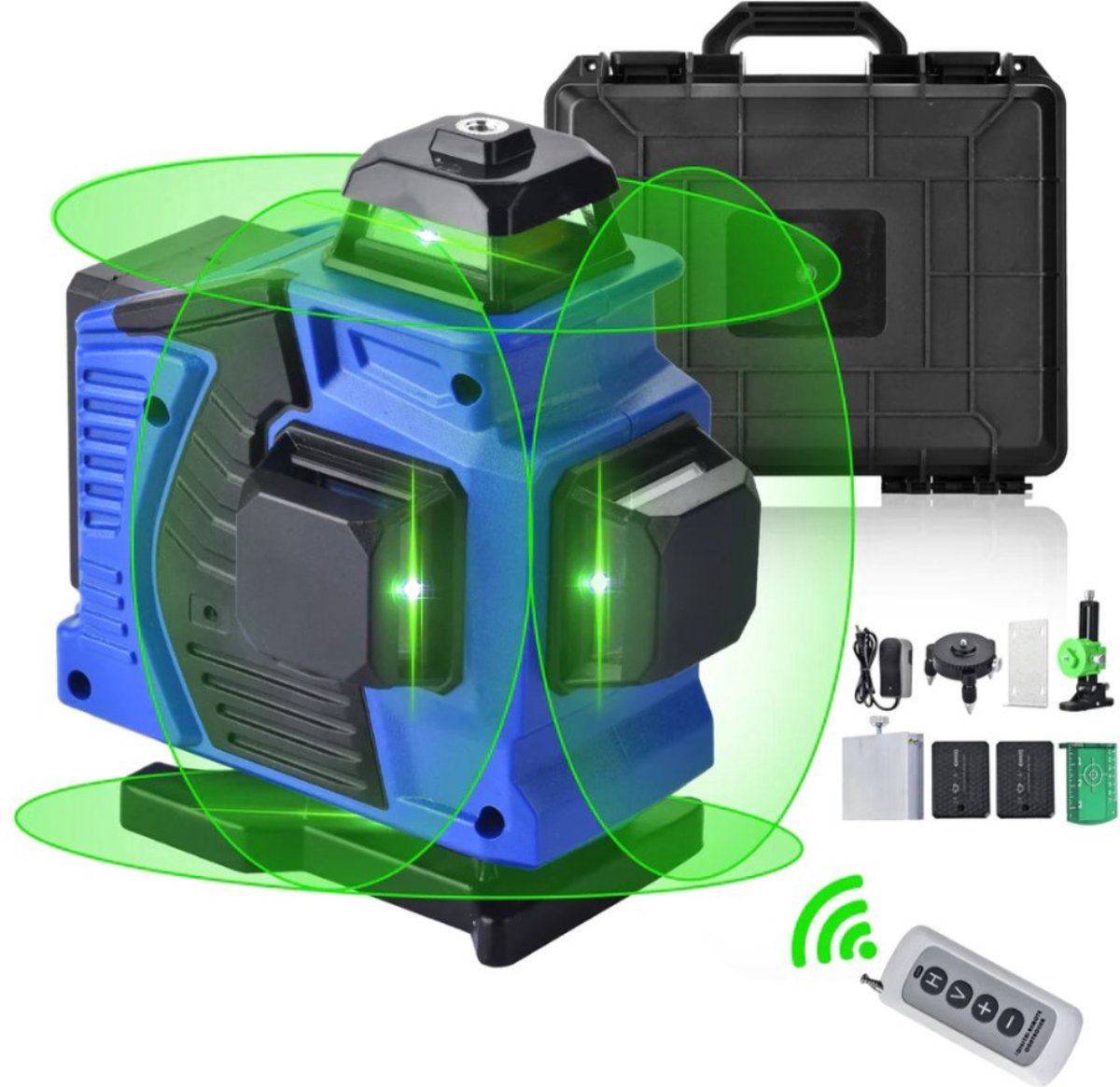 Niveau laser vert, niveau laser 4D à nivellement automatique 16 lignes ...