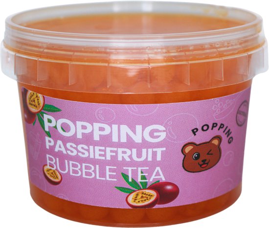 Popping Bubble Tea - Popping boba - Passievrucht | bol.com