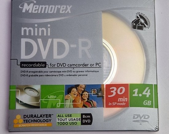 Memorex printable mini DVD-R | bol