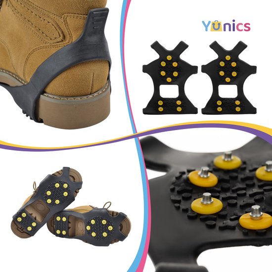 Snowsteps - Sneeuwijzers Spikes Voor Schoenen - Anti-Glij ijzers - Anti ...