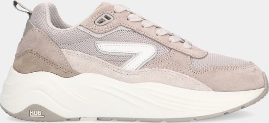 HUB Glide S43 Beige/Grey/Off White dames sneakers | bol