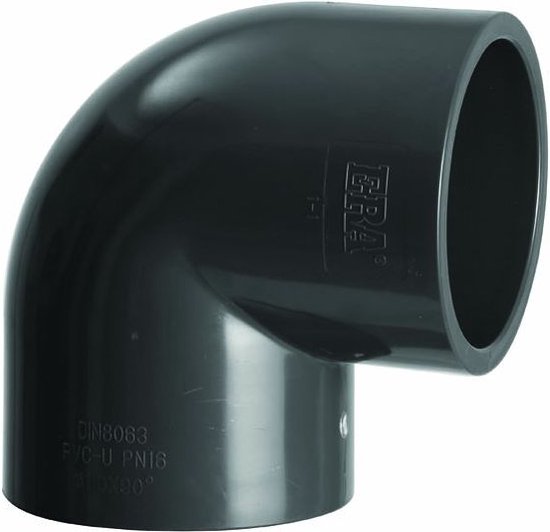 PVC Knie 90° 110 mm - 16 bar - Klussen - Fitting - PVC | bol