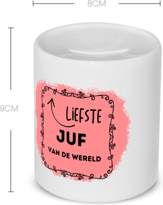 Akyol - liefste juf van de wereld Spaarpot - Juf - de liefste juf ...