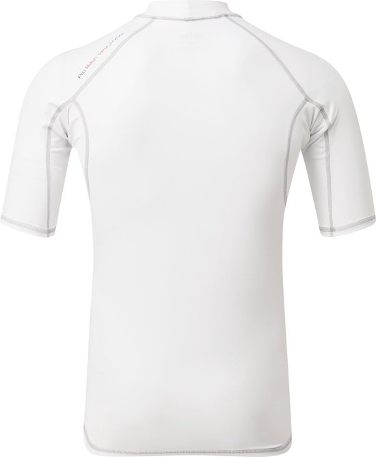 Gill Mens Pro Short Sleeve Rash Vest - White | bol